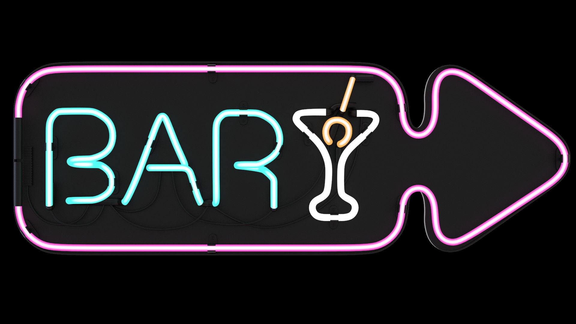 Realistic Neon Sign Model - TurboSquid 1582991