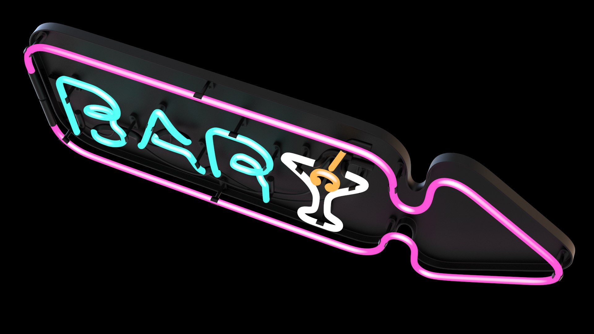 Realistic Neon Sign Model - TurboSquid 1582991