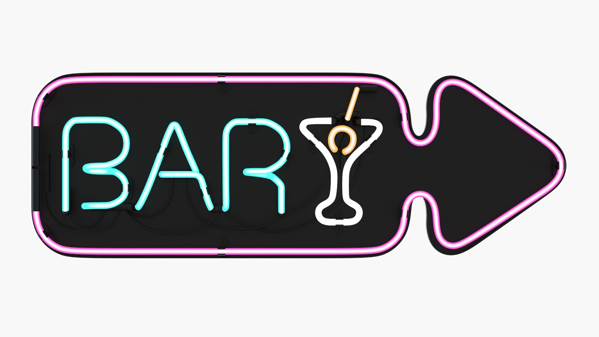 Realistic Neon Sign Model - TurboSquid 1582991