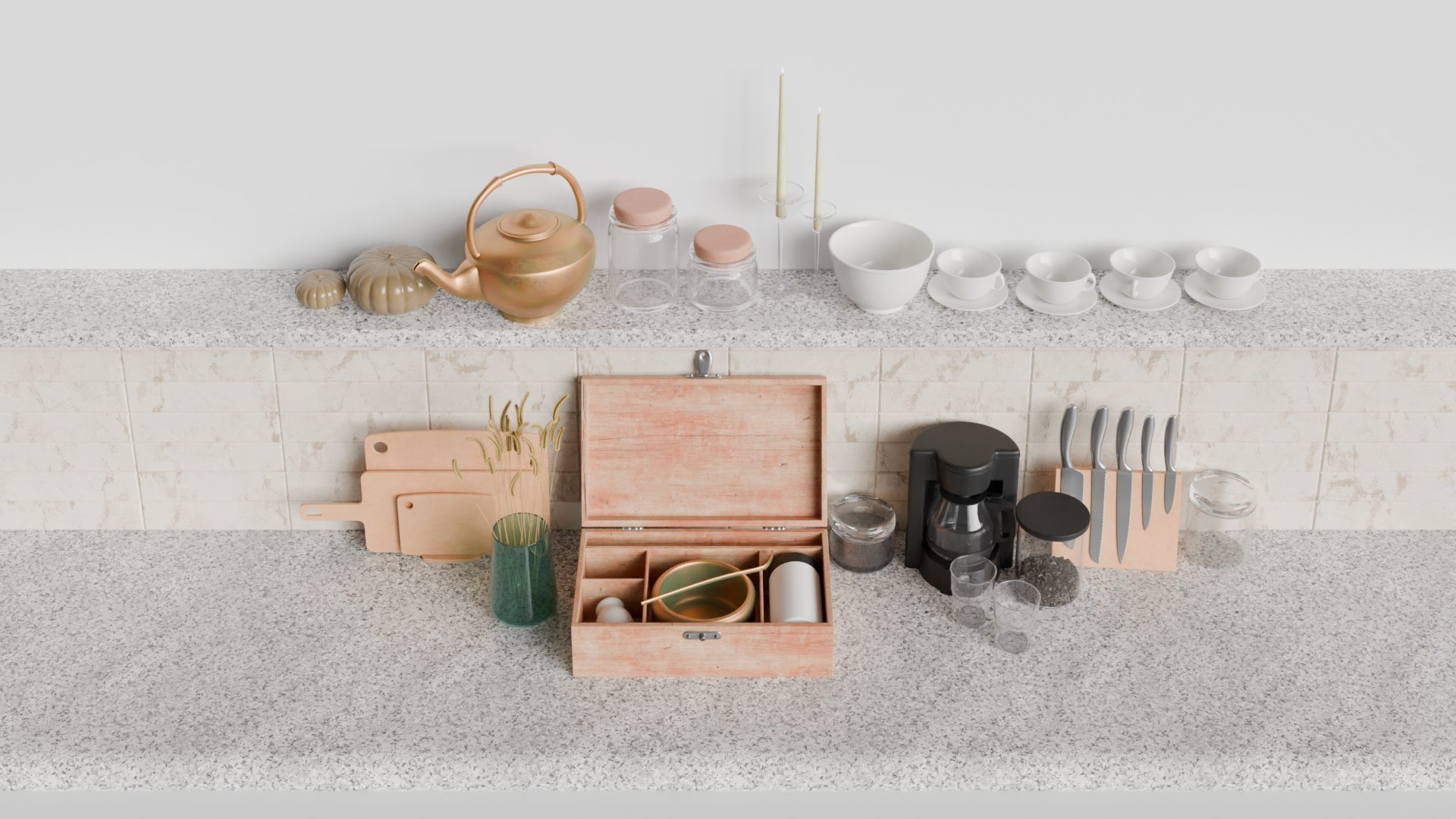 3D Model Kitchen Set - TurboSquid 2187077