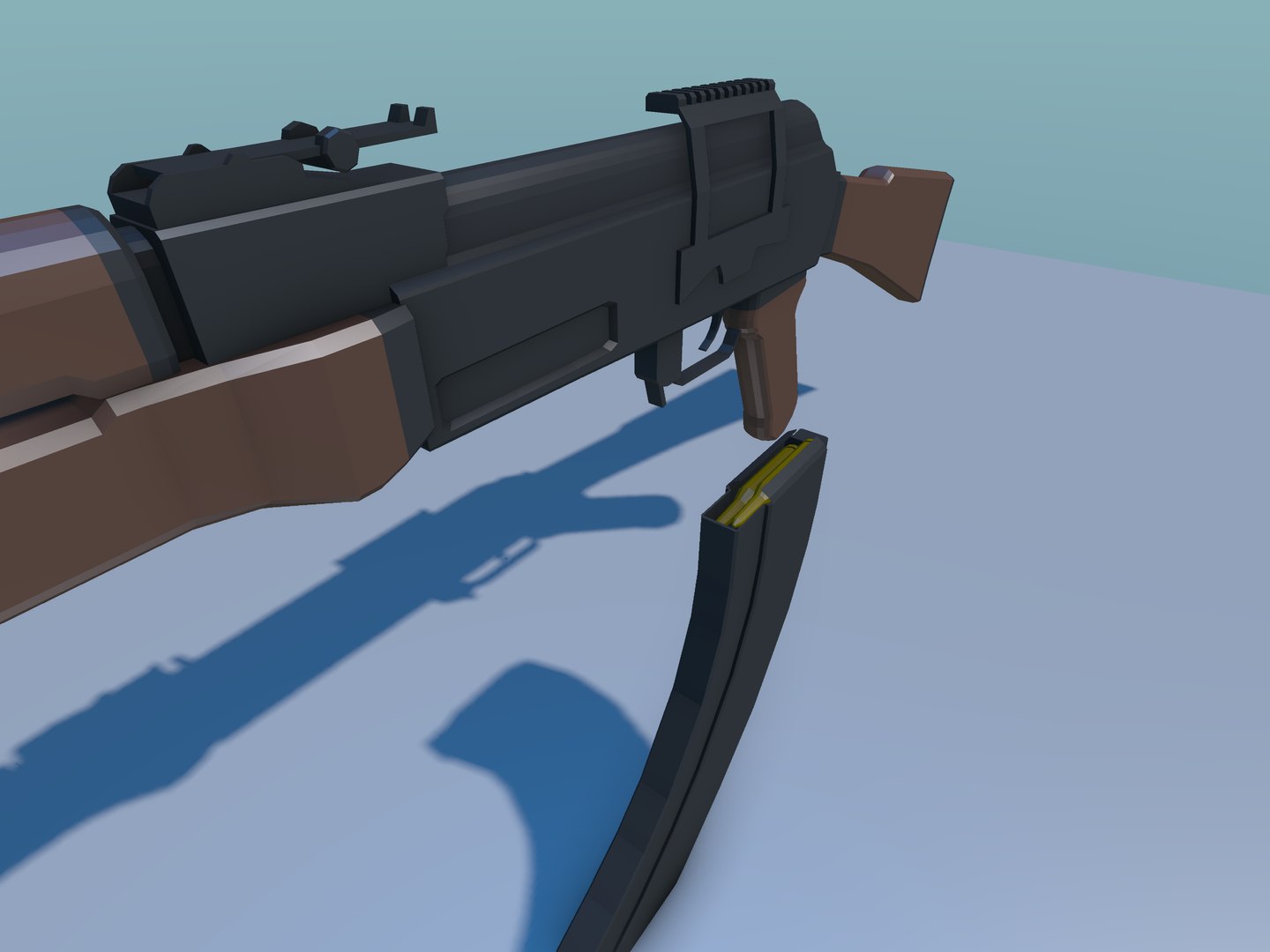 AK-47 Low Poly - Functional Animated Rifle Model Model - TurboSquid 2476420