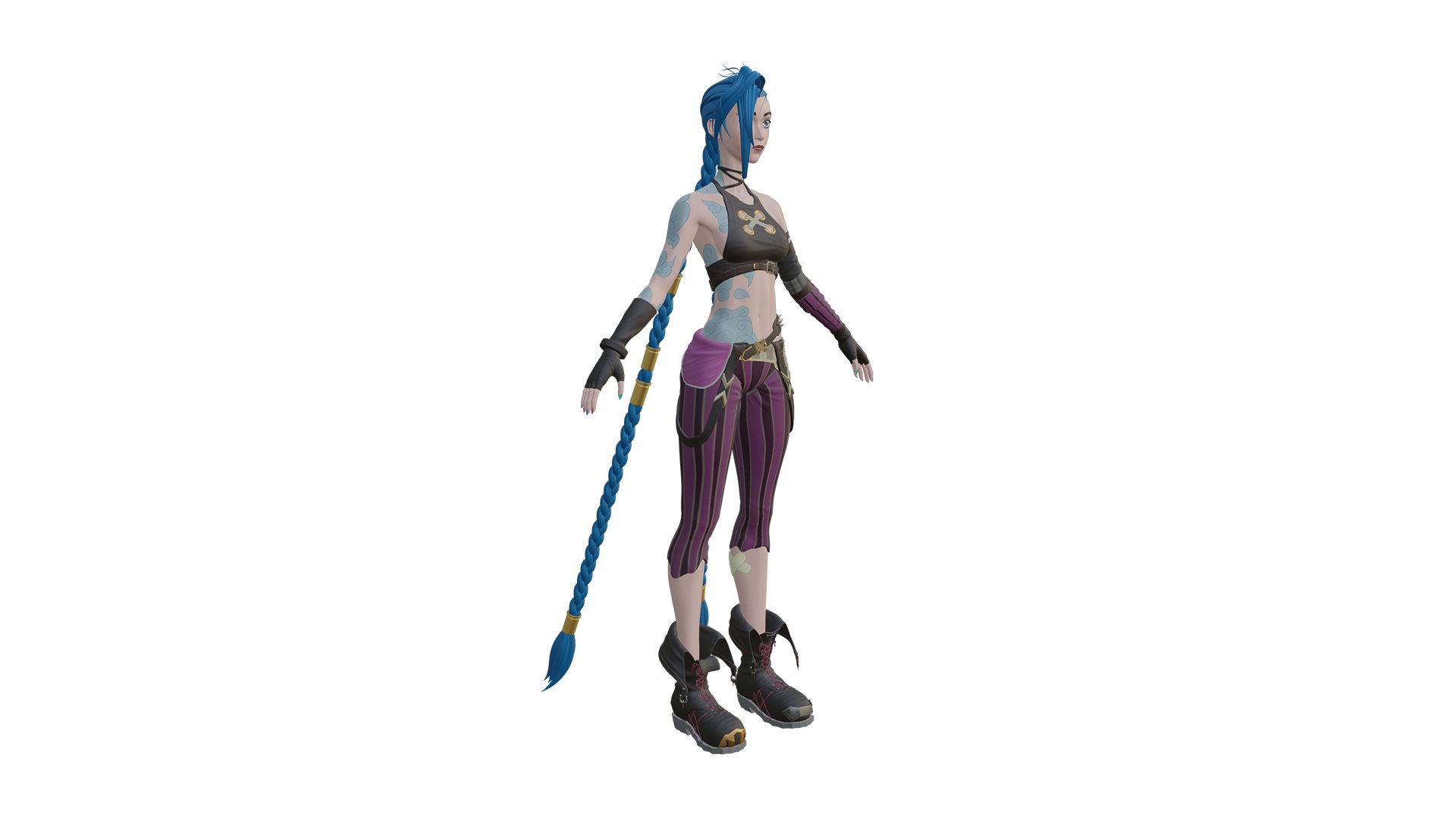 3D Model Arcane Jinx - TurboSquid 1962713