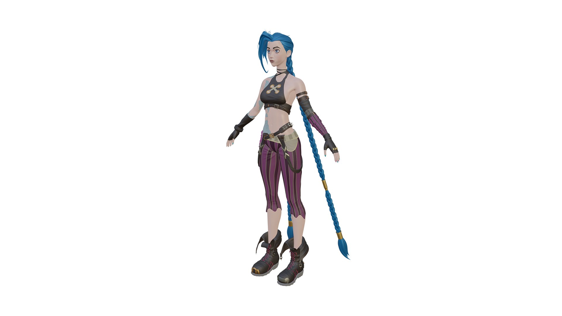 3D Model Arcane Jinx - TurboSquid 1962713