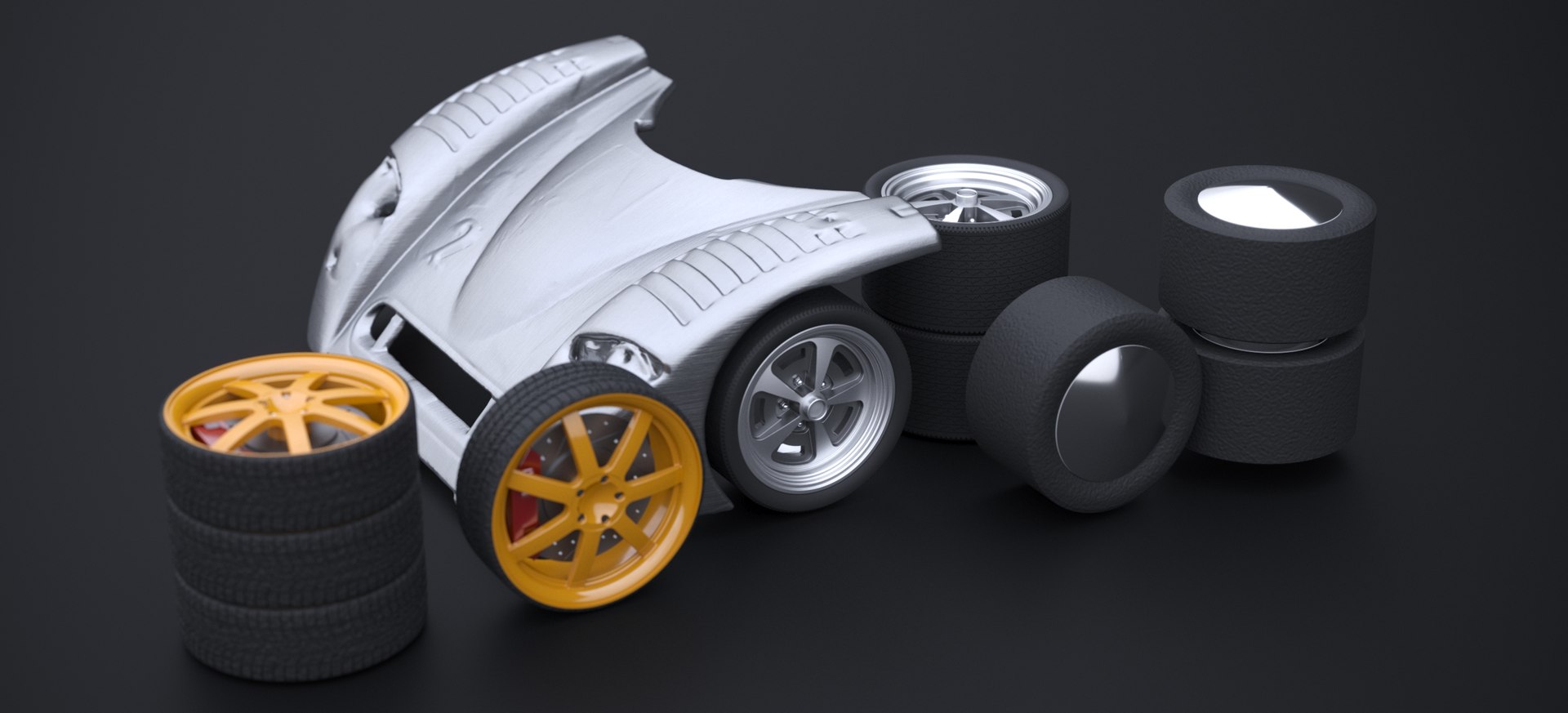 3D RACING WHEELS SET VER-1 2019 - TurboSquid 2301642