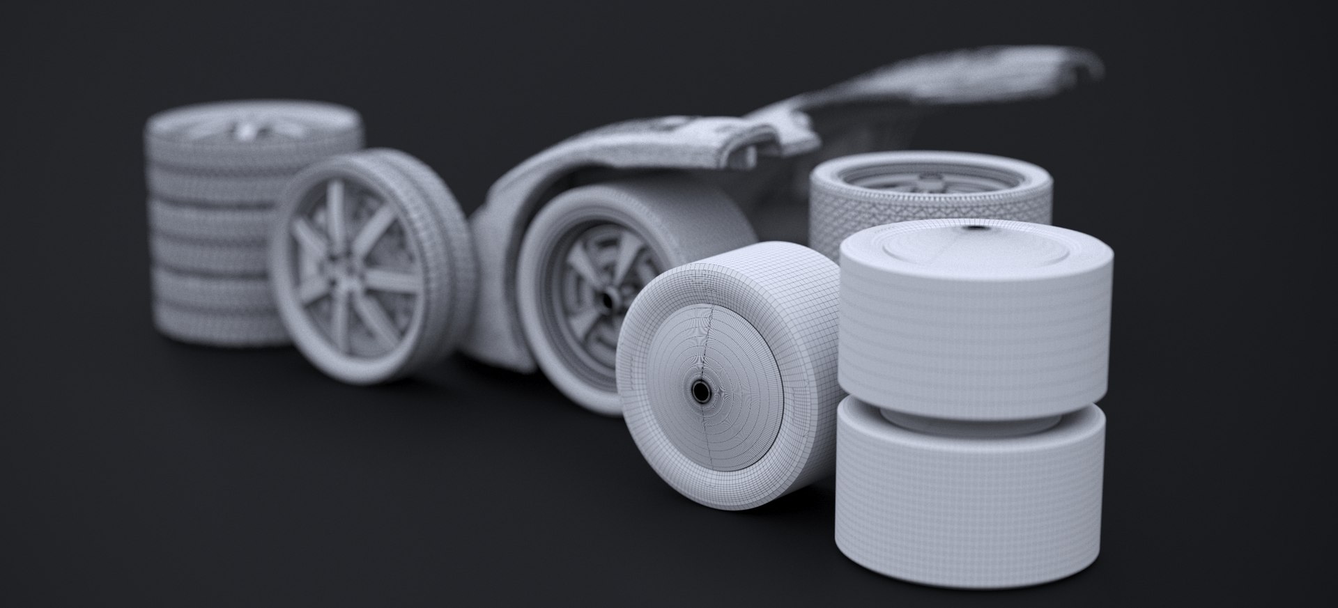 3D RACING WHEELS SET VER-1 2019 - TurboSquid 2301642