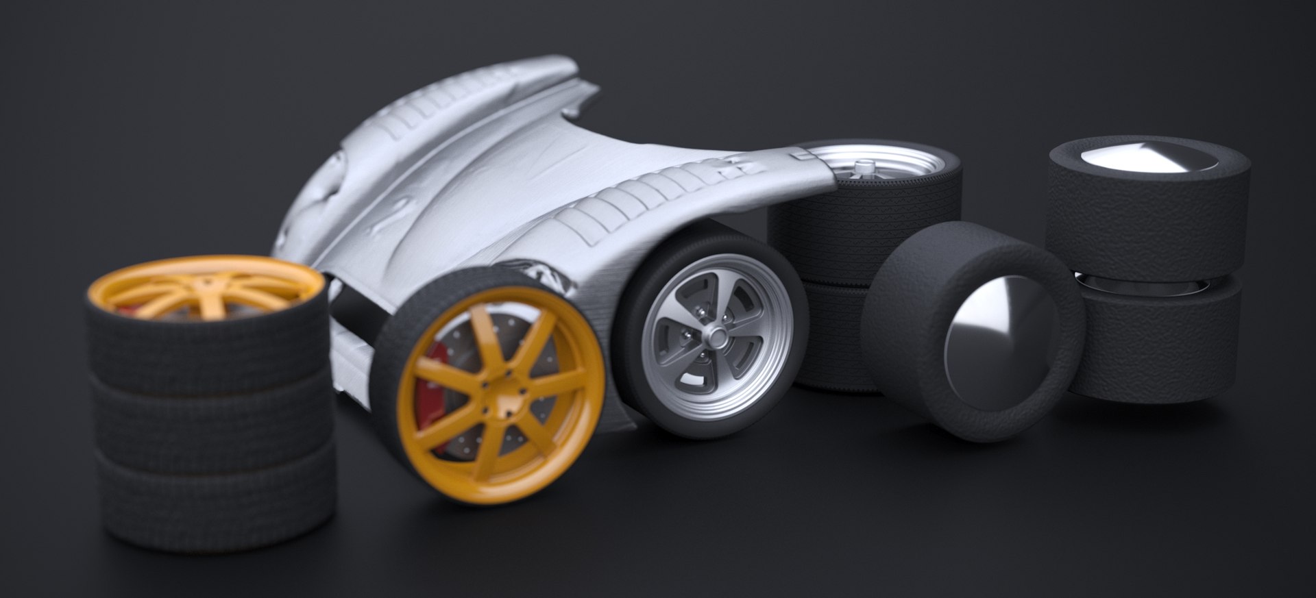 3D RACING WHEELS SET VER-1 2019 - TurboSquid 2301642