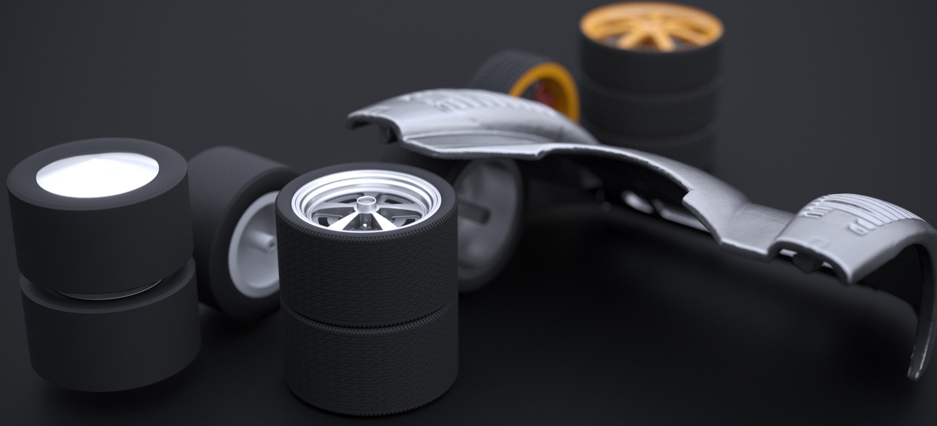 3D RACING WHEELS SET VER-1 2019 - TurboSquid 2301642