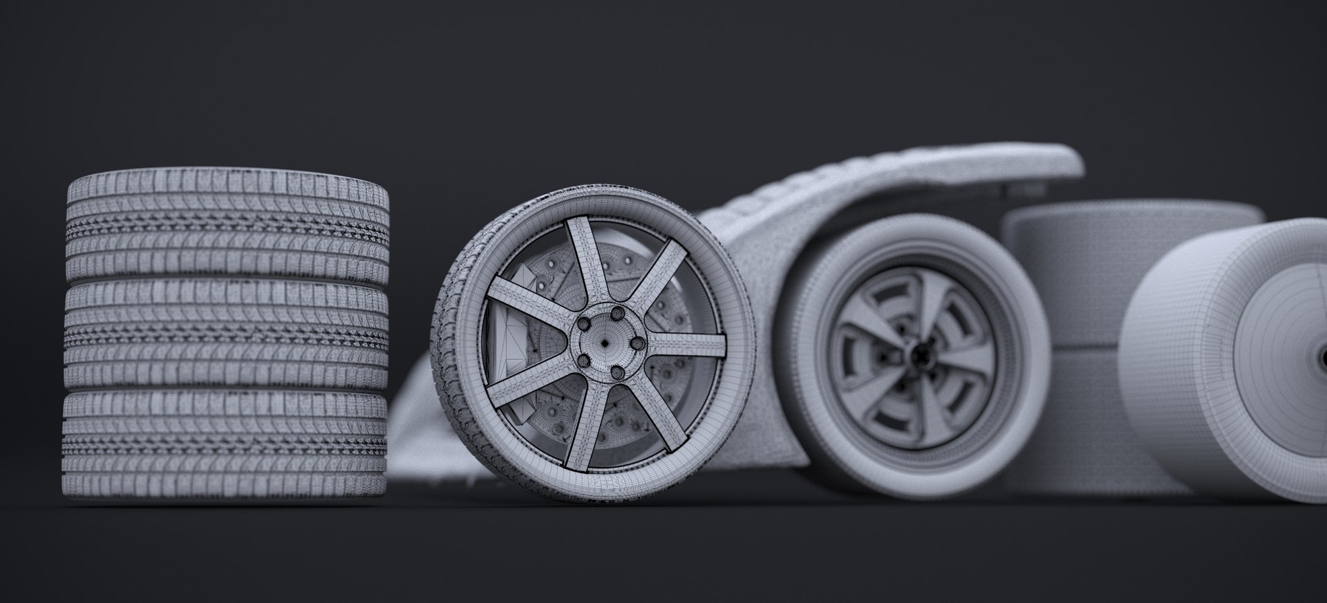 3D RACING WHEELS SET VER-1 2019 - TurboSquid 2301642