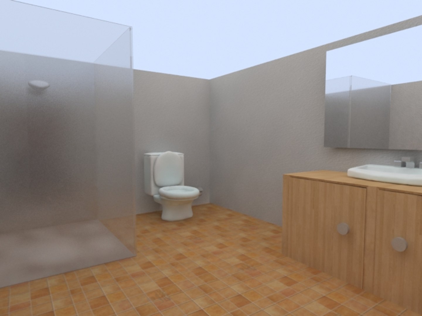 3d Bathroom Scene