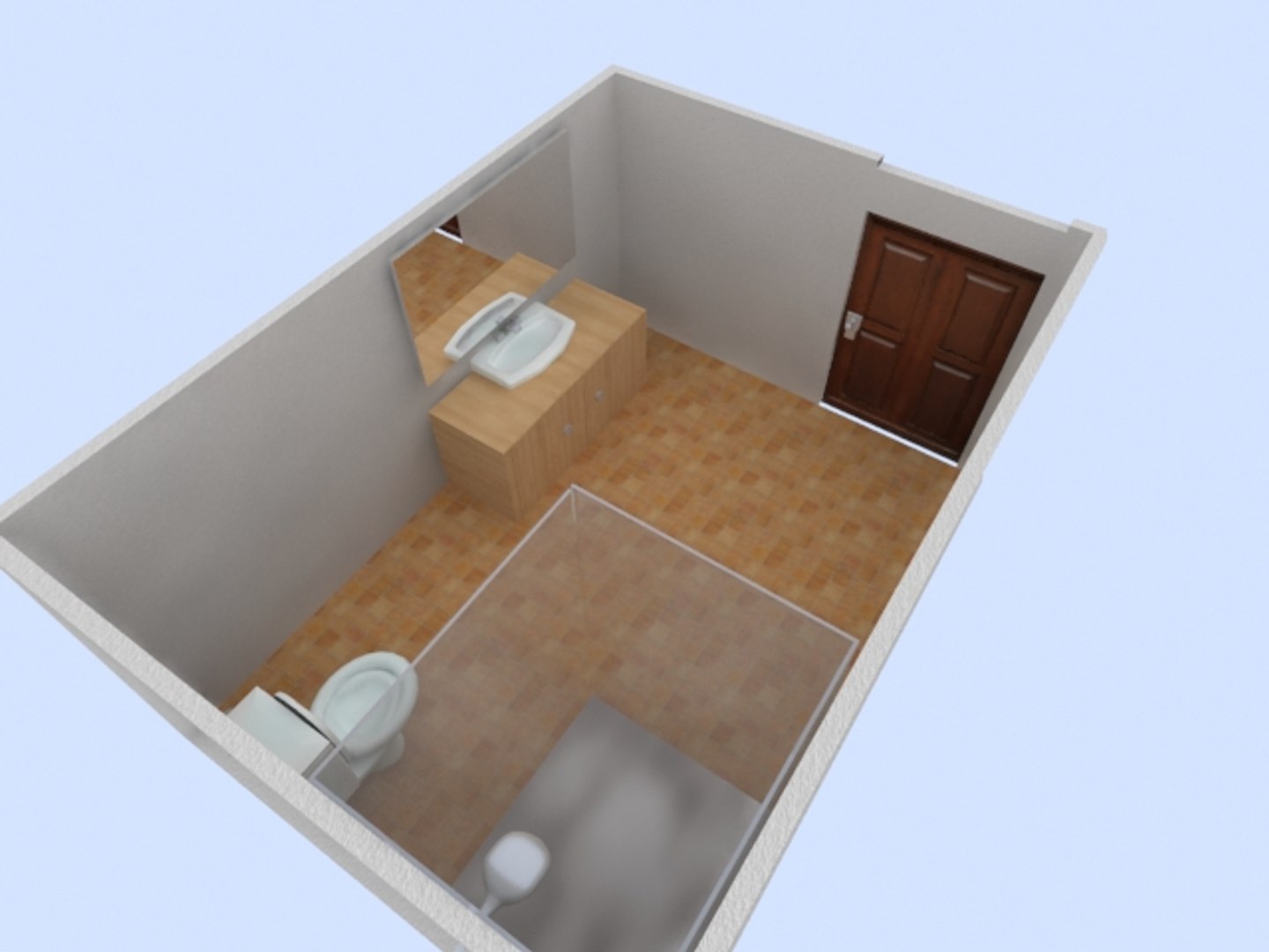 3d Bathroom Scene