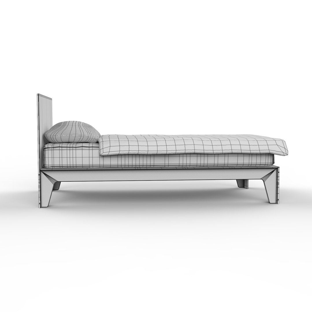 Singolo bed 3D model - TurboSquid 1220427