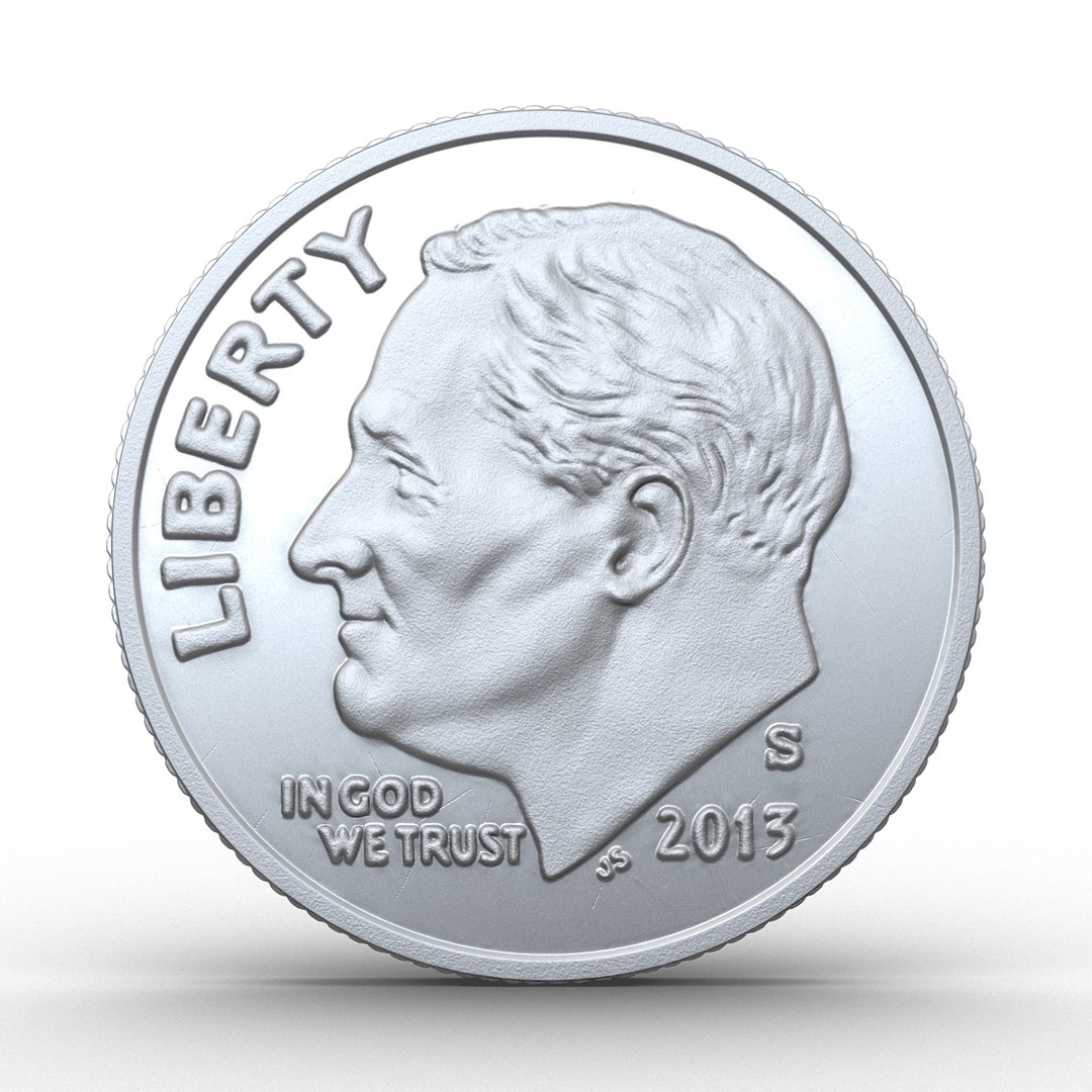 Dime United States Coin 3d Model