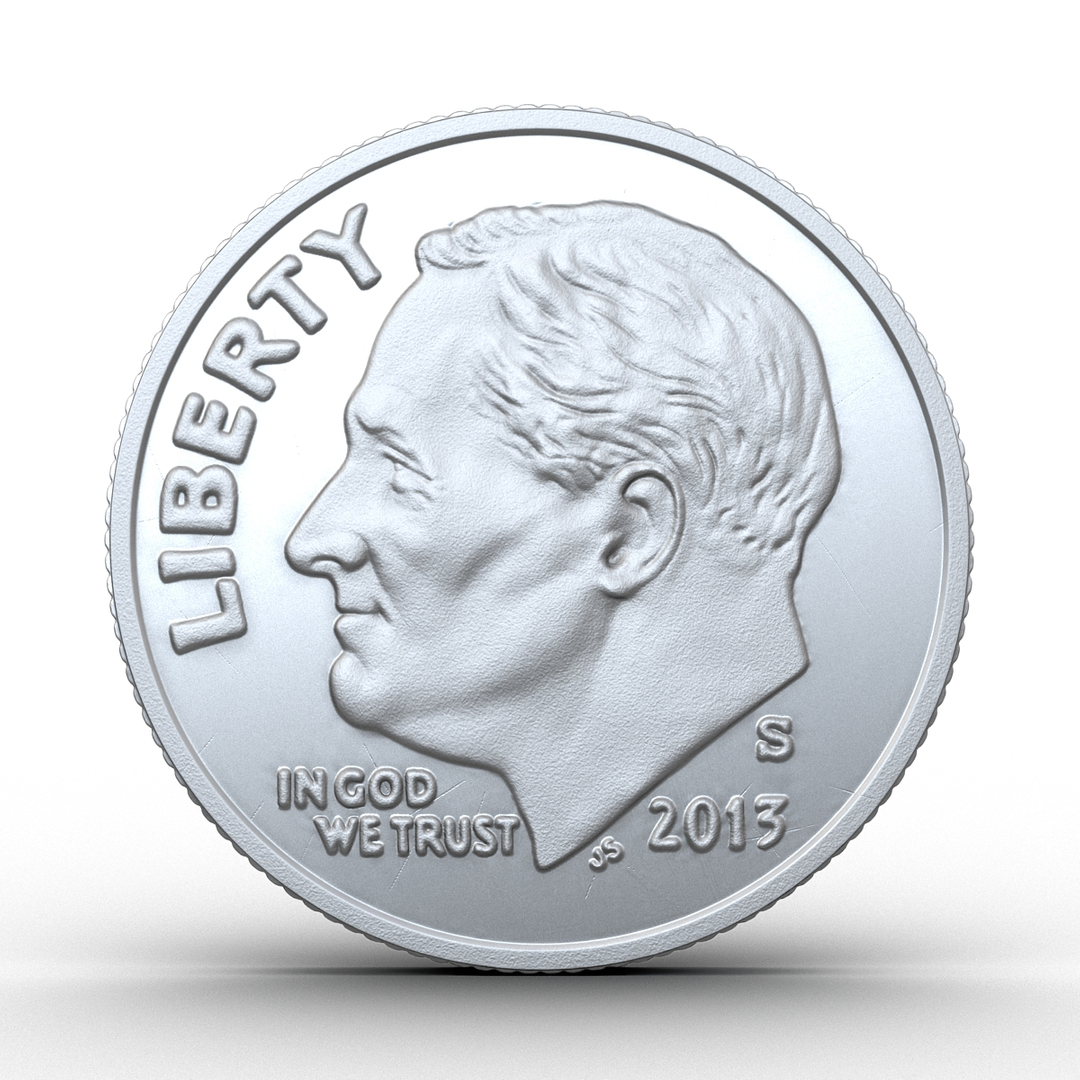 Dime United States Coin 3d Model