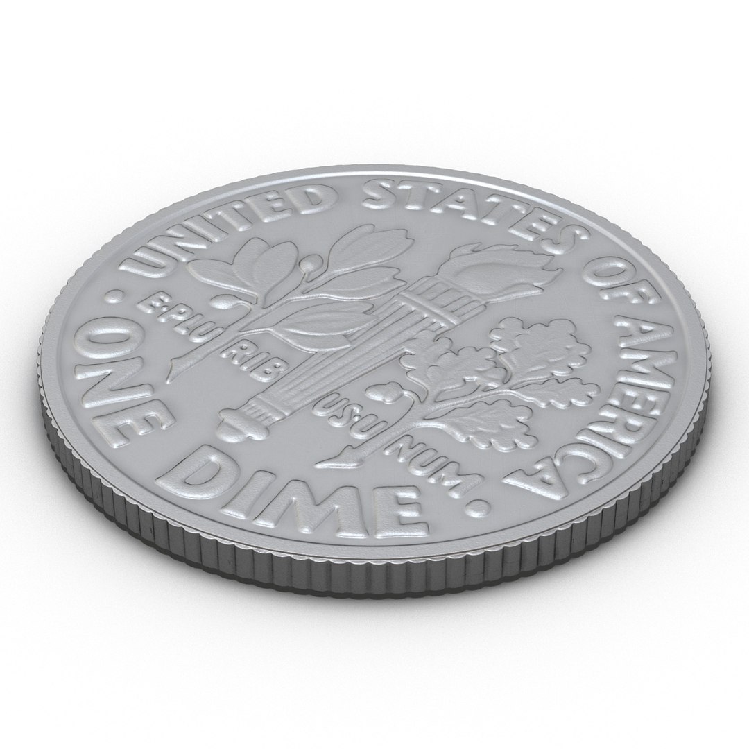 Dime United States Coin 3d Model