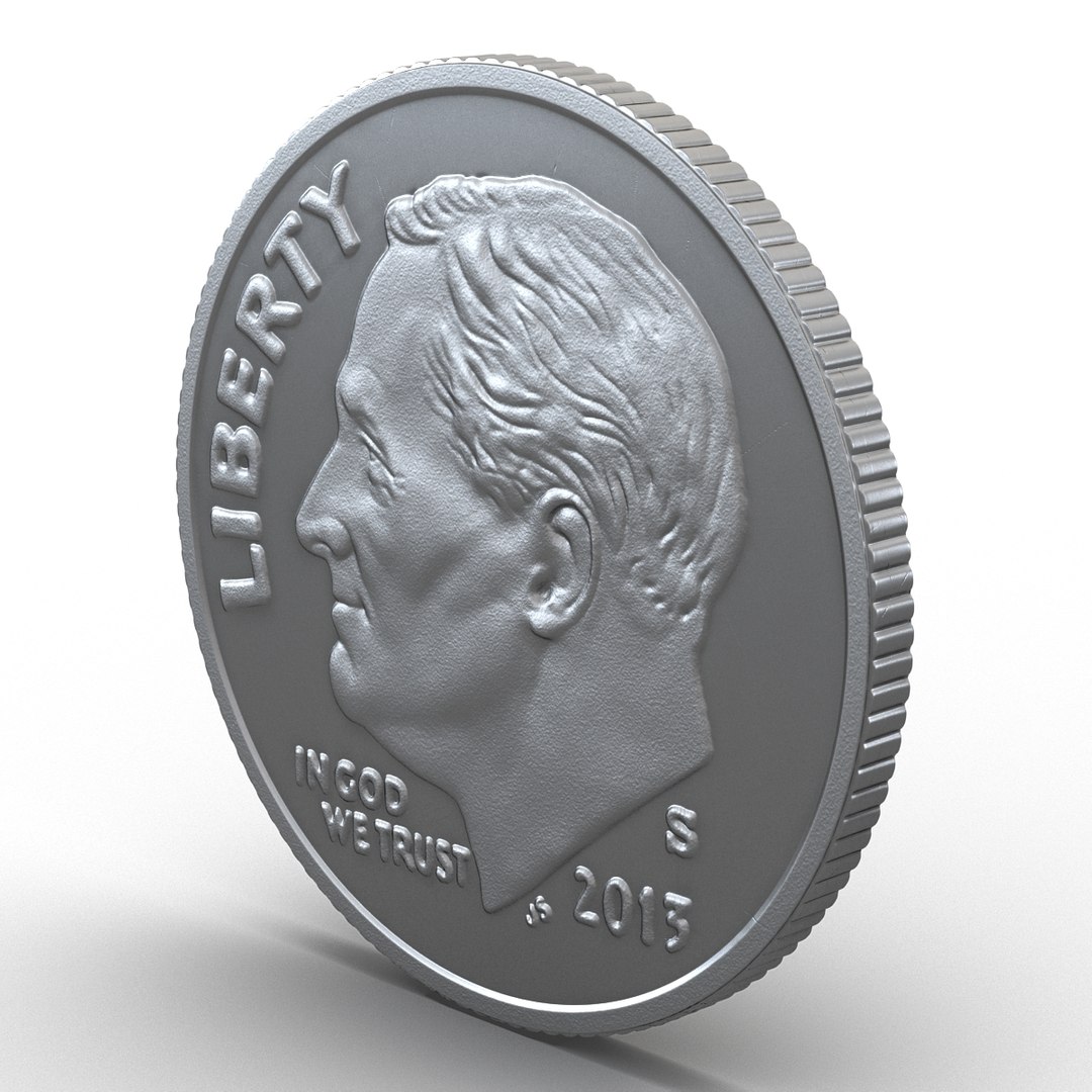 Dime United States Coin 3d Model