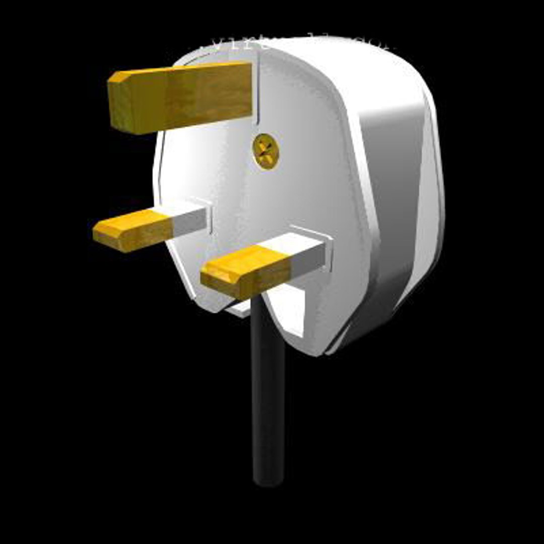 3pin plug 3d model