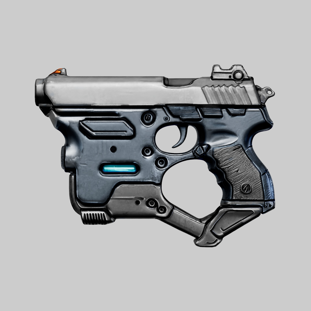 3D Sci-Fi Gun Pistol - TurboSquid 2288723