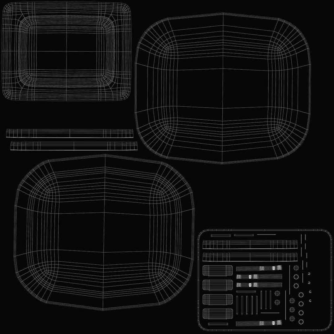 Square Lunch Box Model - TurboSquid 2200849