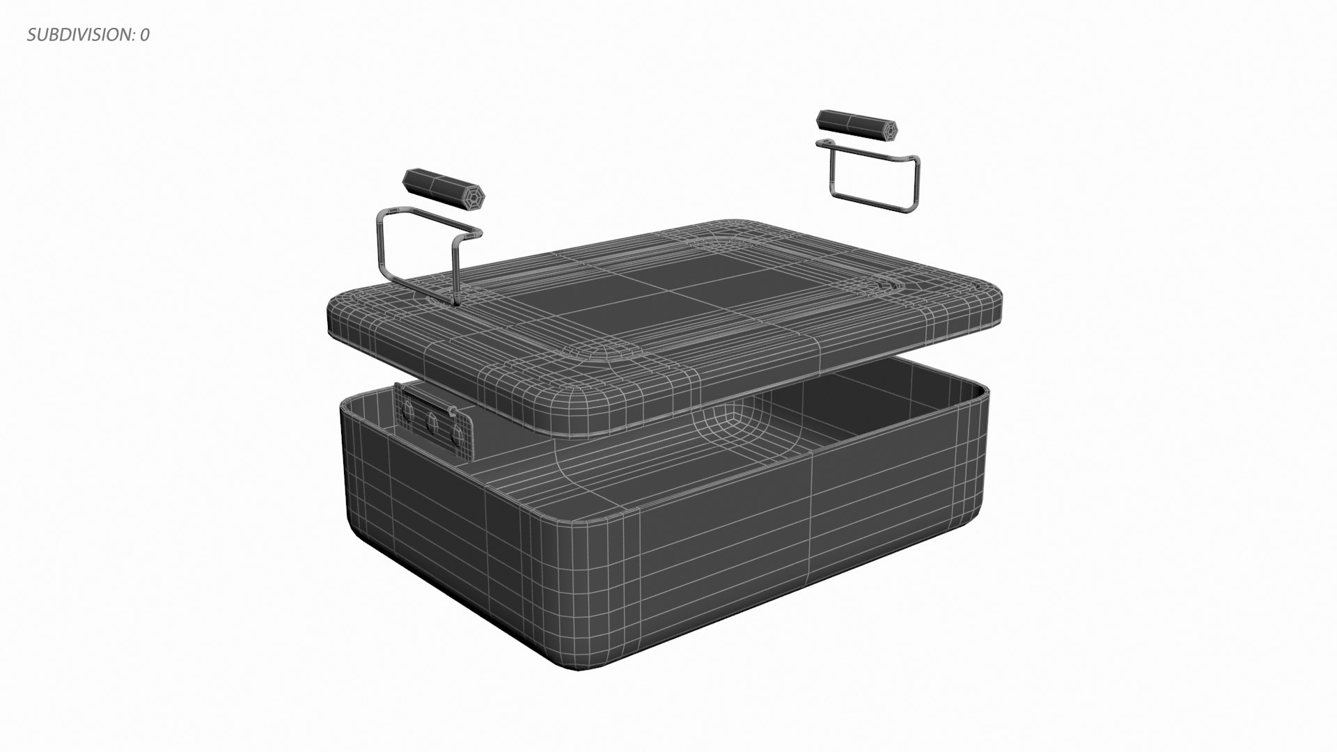 Square Lunch Box Model - TurboSquid 2200849