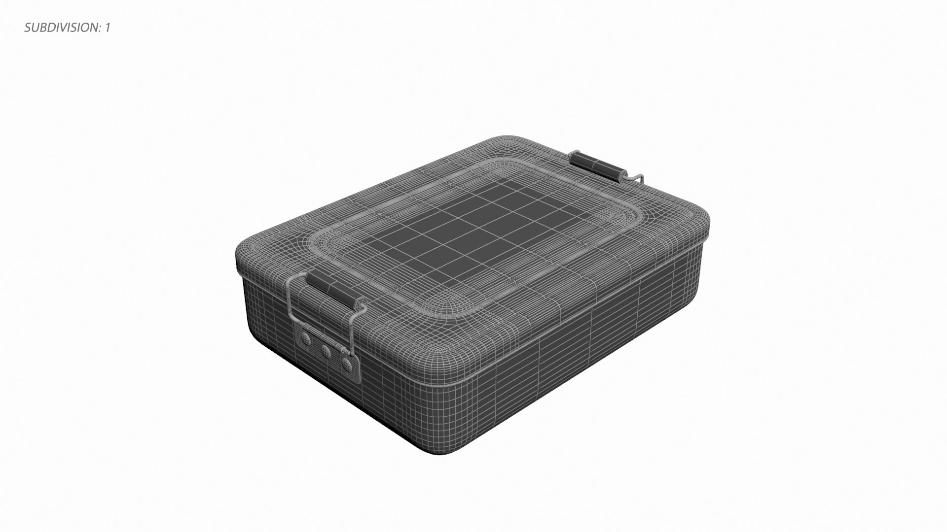 Square Lunch Box Model - TurboSquid 2200849