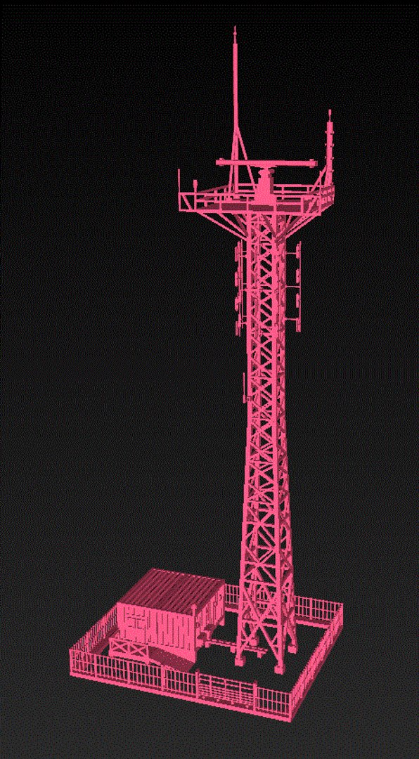 Radar Tower 3D - TurboSquid 1808959