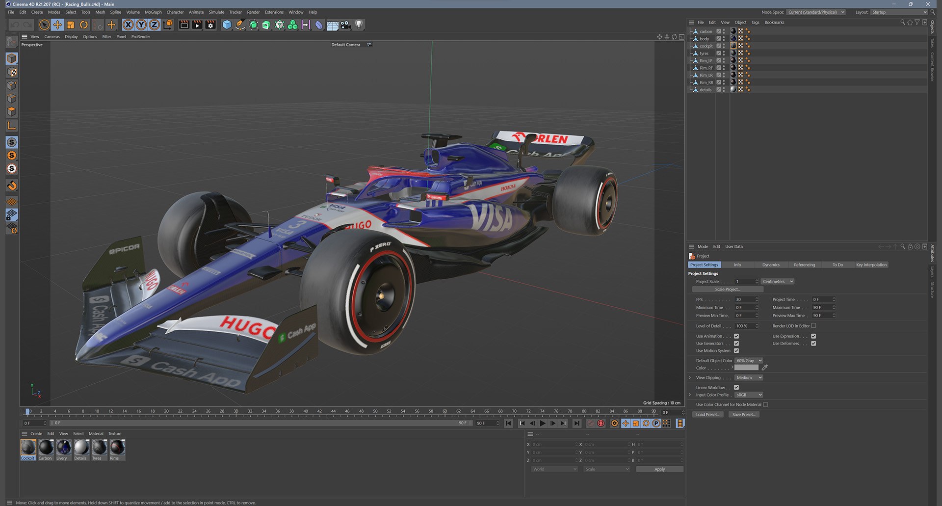 3D Model F1 Racing Bulls 2024 - TurboSquid 2197691