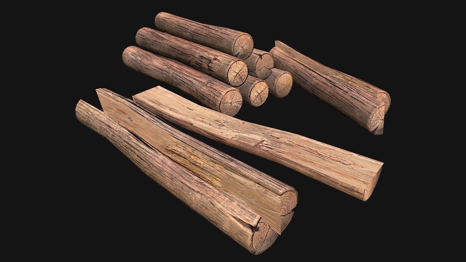 3D Firewood Logs - TurboSquid 1870852
