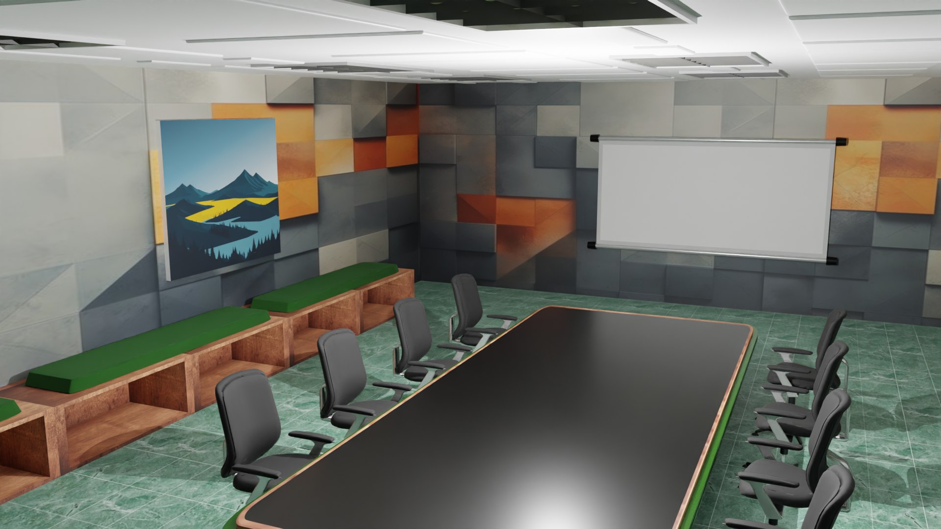 3D Meeting Room - TurboSquid 2164778