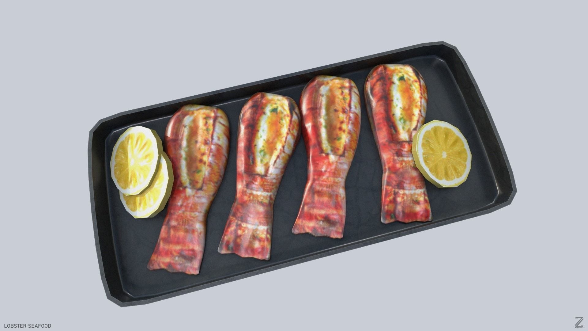 3D Model Lobster Seafood - TurboSquid 2396413