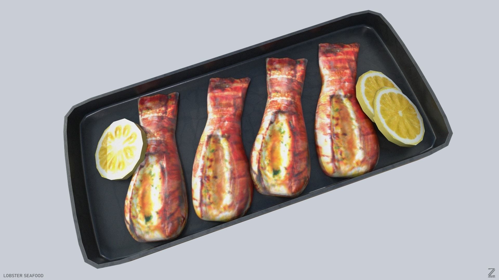 3D Model Lobster Seafood - TurboSquid 2396413