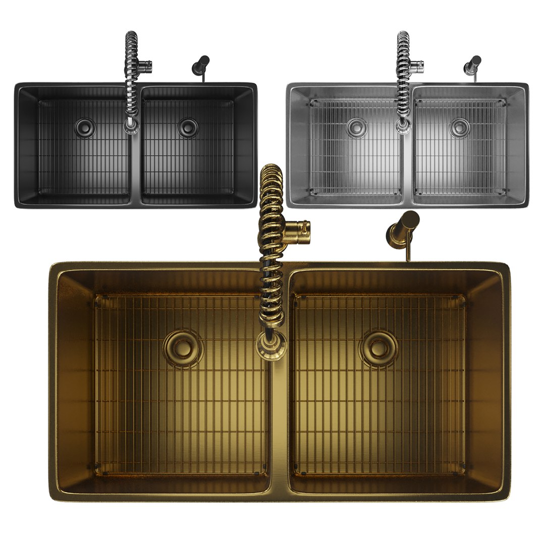 Elkay Sinks And Tap 3D Model - TurboSquid 2012992