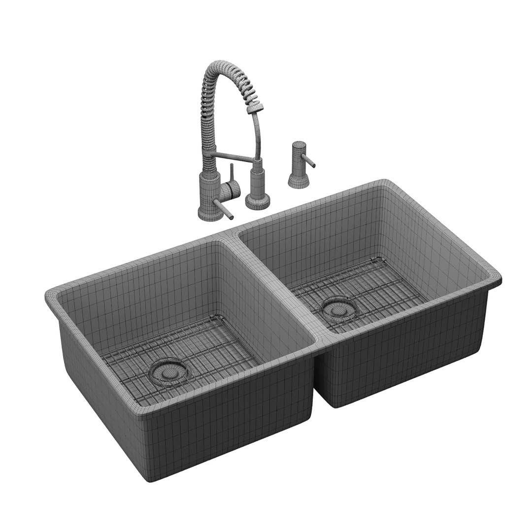 Elkay Sinks And Tap 3D Model - TurboSquid 2012992