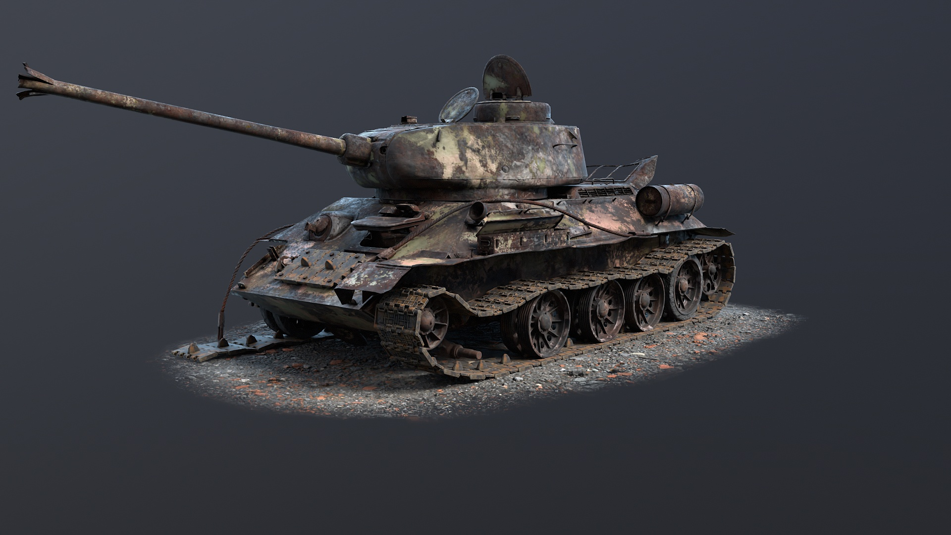 3D Tank T-34-85 Set - TurboSquid 1992474