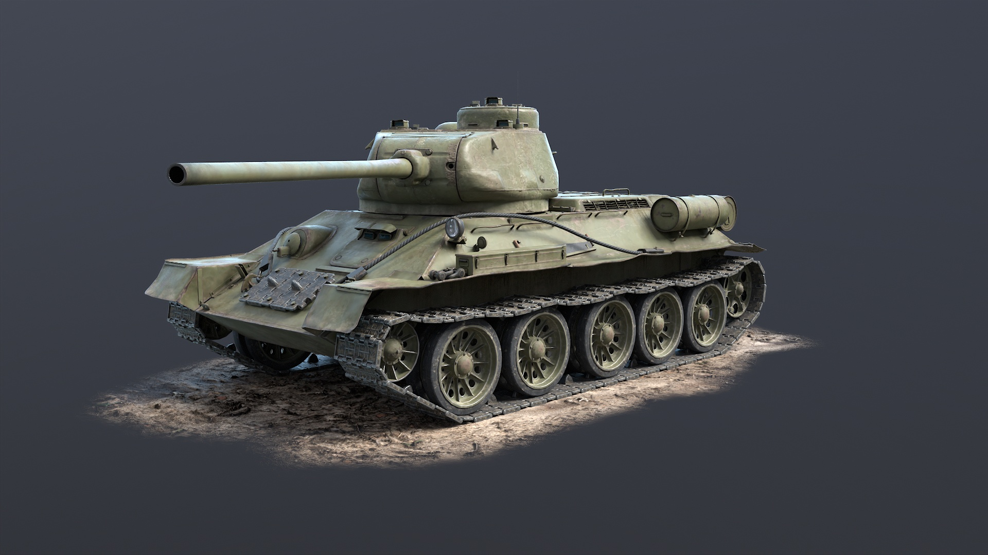 3D Tank T-34-85 Set - TurboSquid 1992474