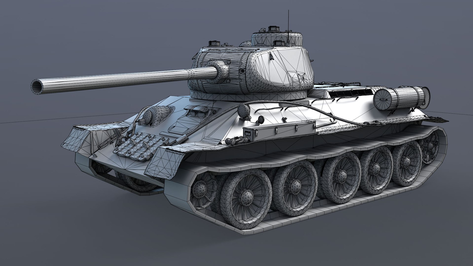 3D Tank T-34-85 Set - TurboSquid 1992474