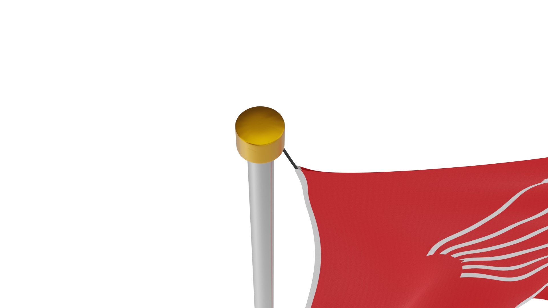 3D Pole Flag CHP Republican Peoples Party Model - TurboSquid 2211249