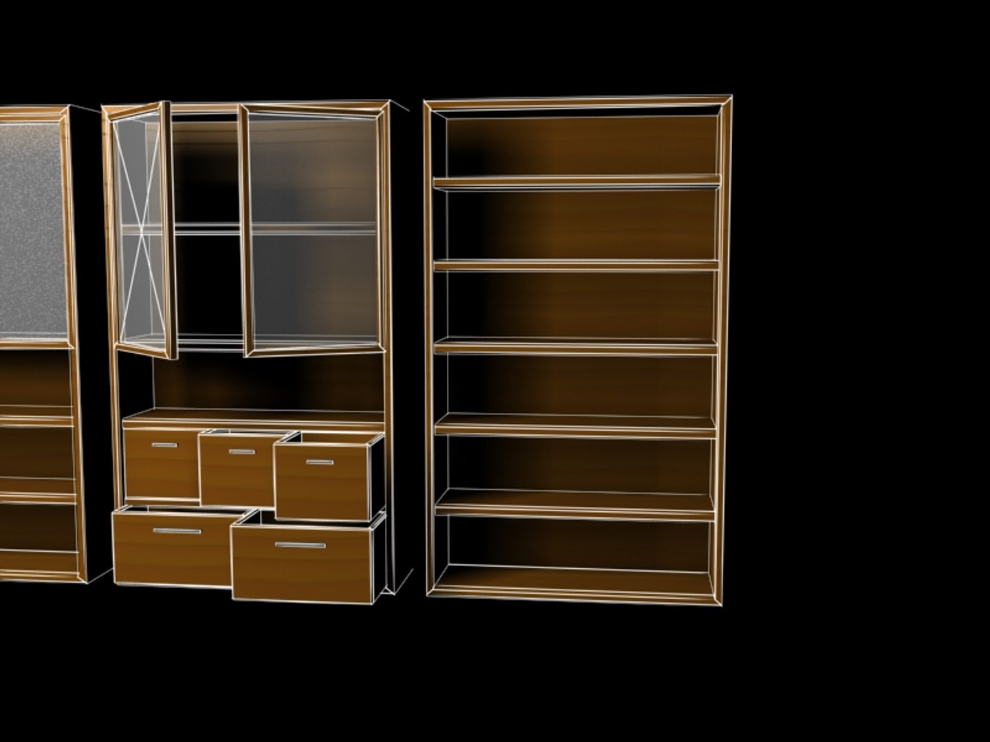 Set Shelves 3d Model