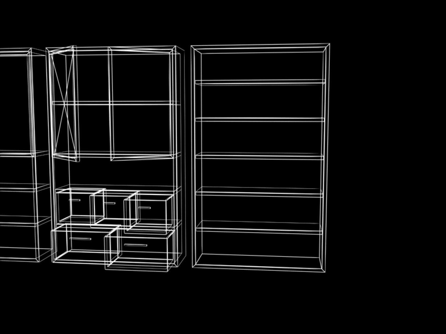 Set Shelves 3d Model