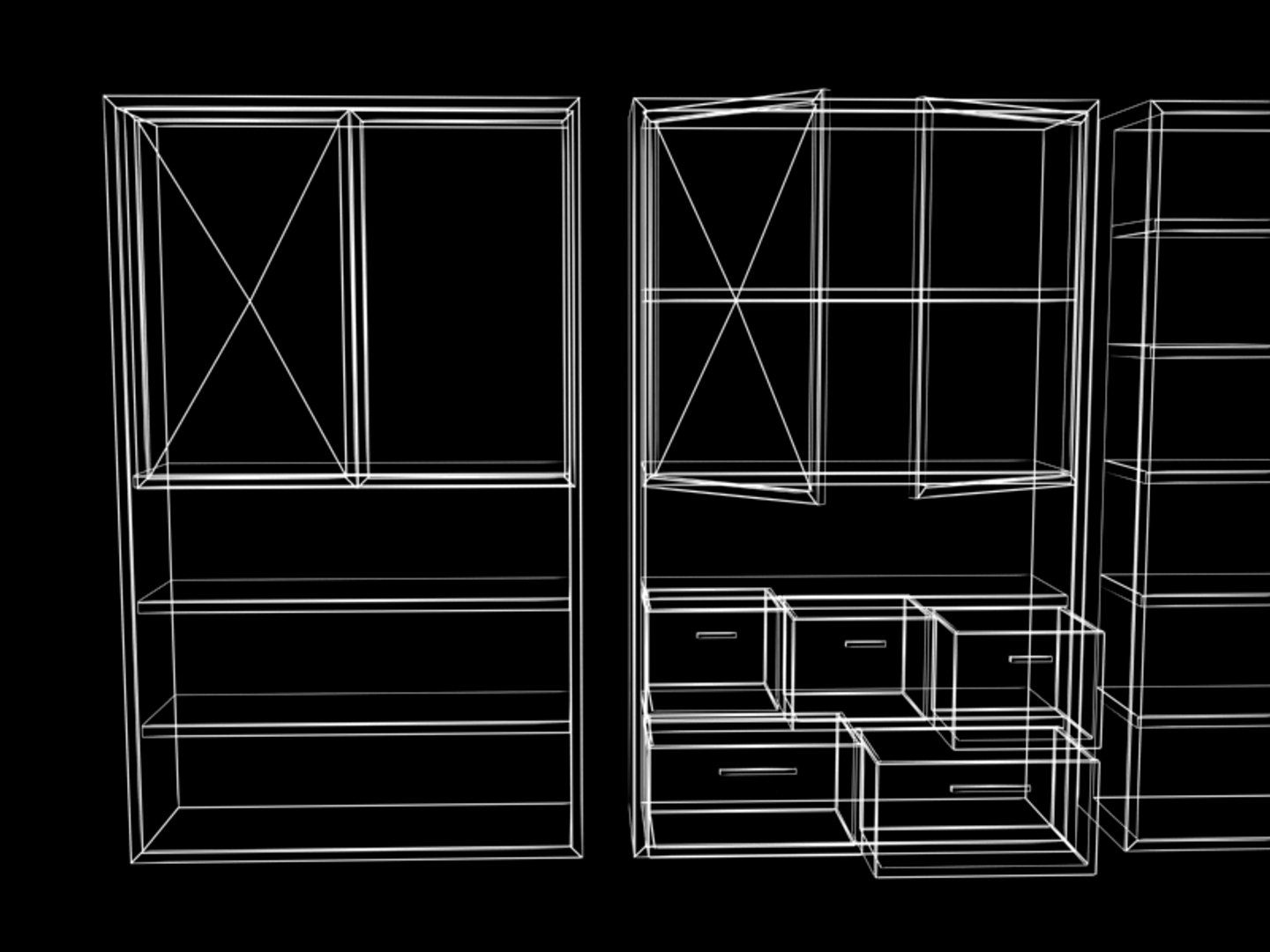 Set Shelves 3d Model