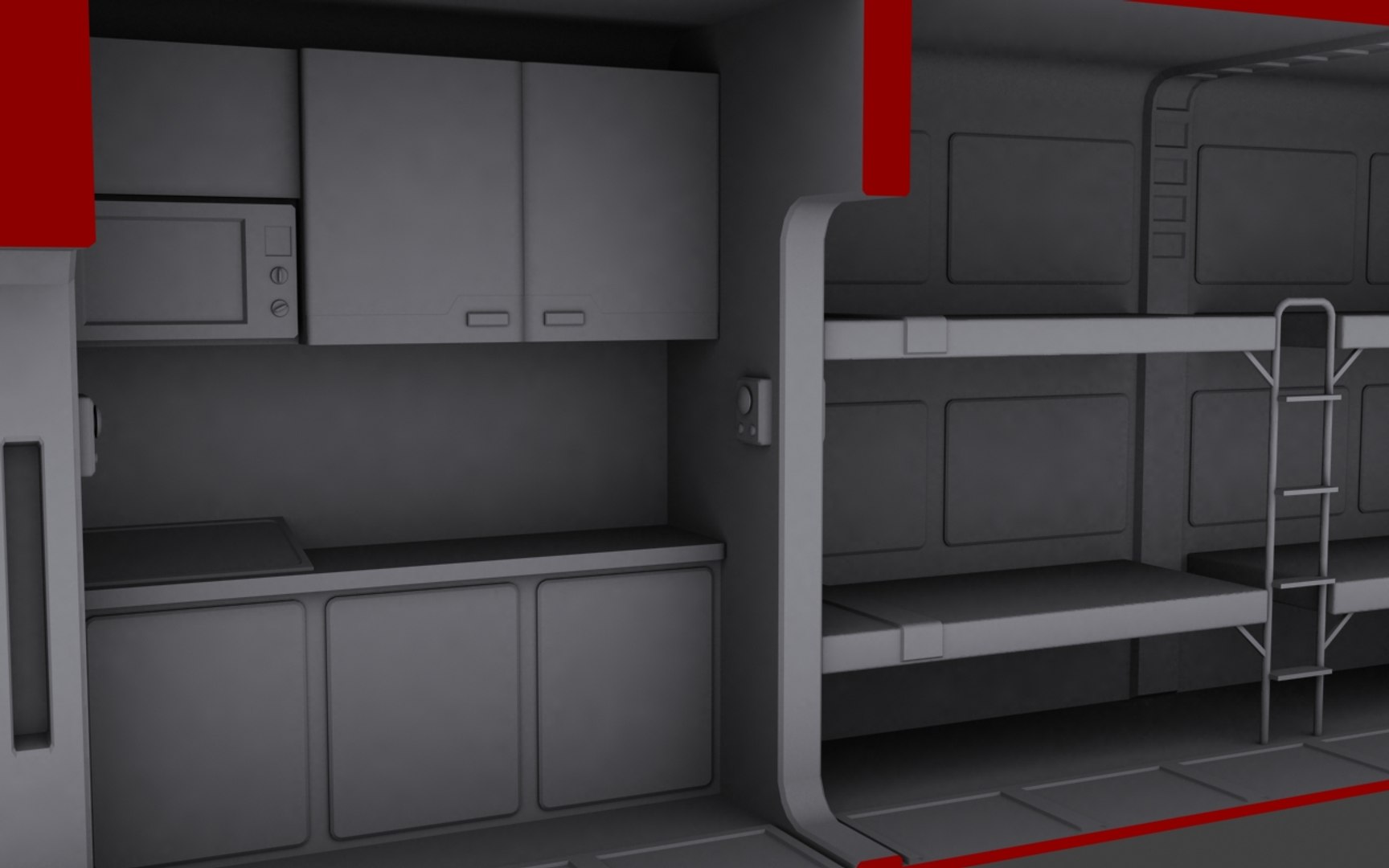 3d Model Armored Train Maglev