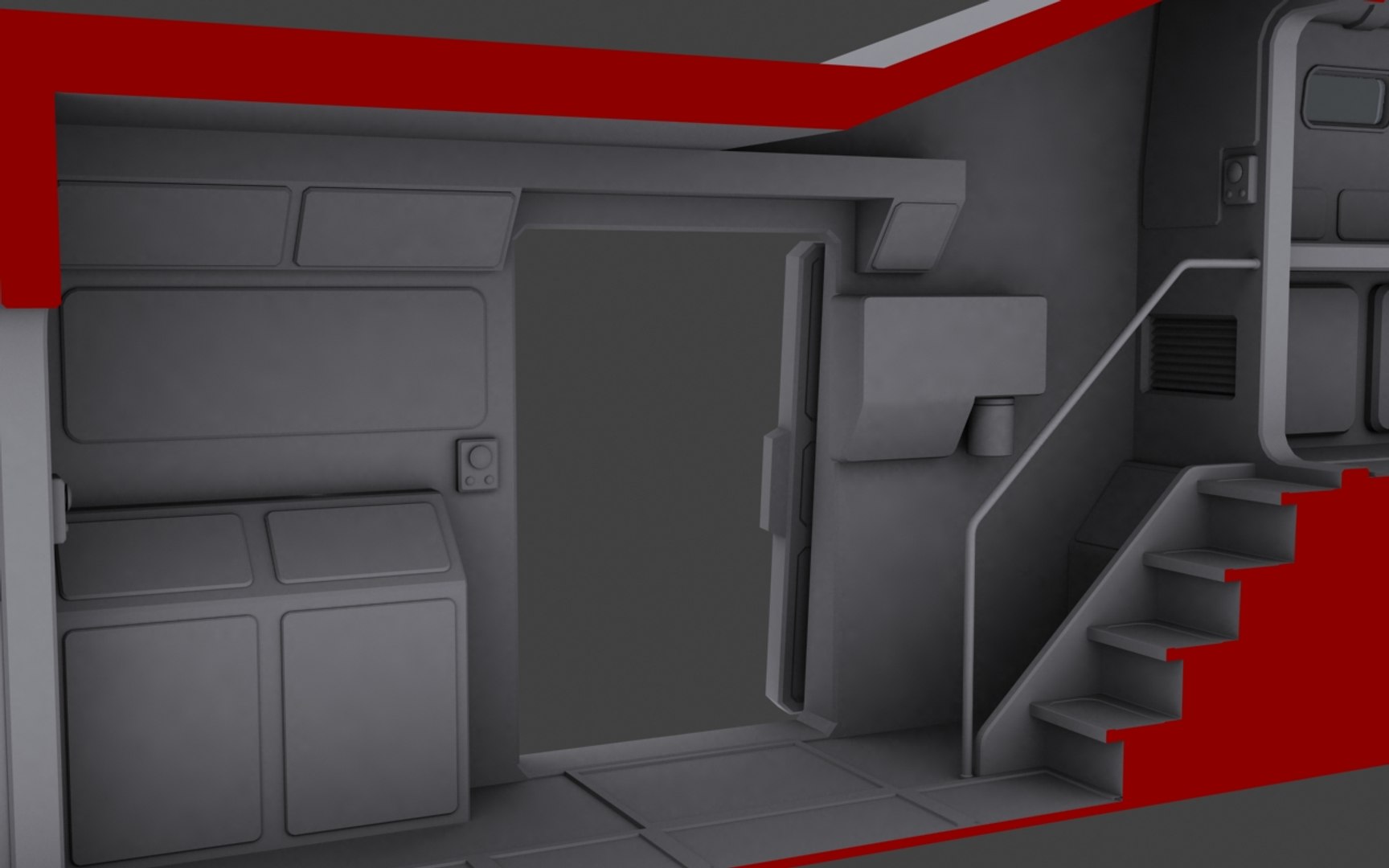 3d Model Armored Train Maglev