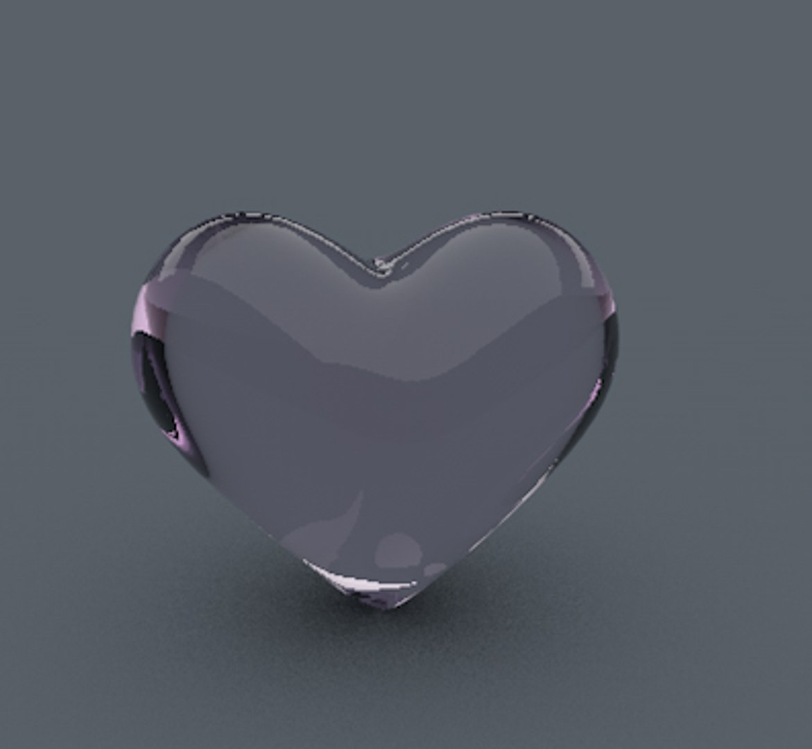 3d Glass Heart
