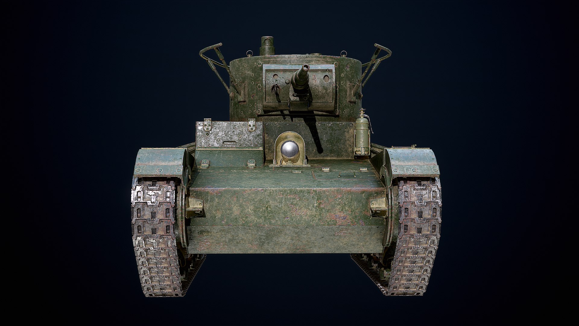 3D Model T-26 Soviet Union Battle Tank PBR - TurboSquid 2037354