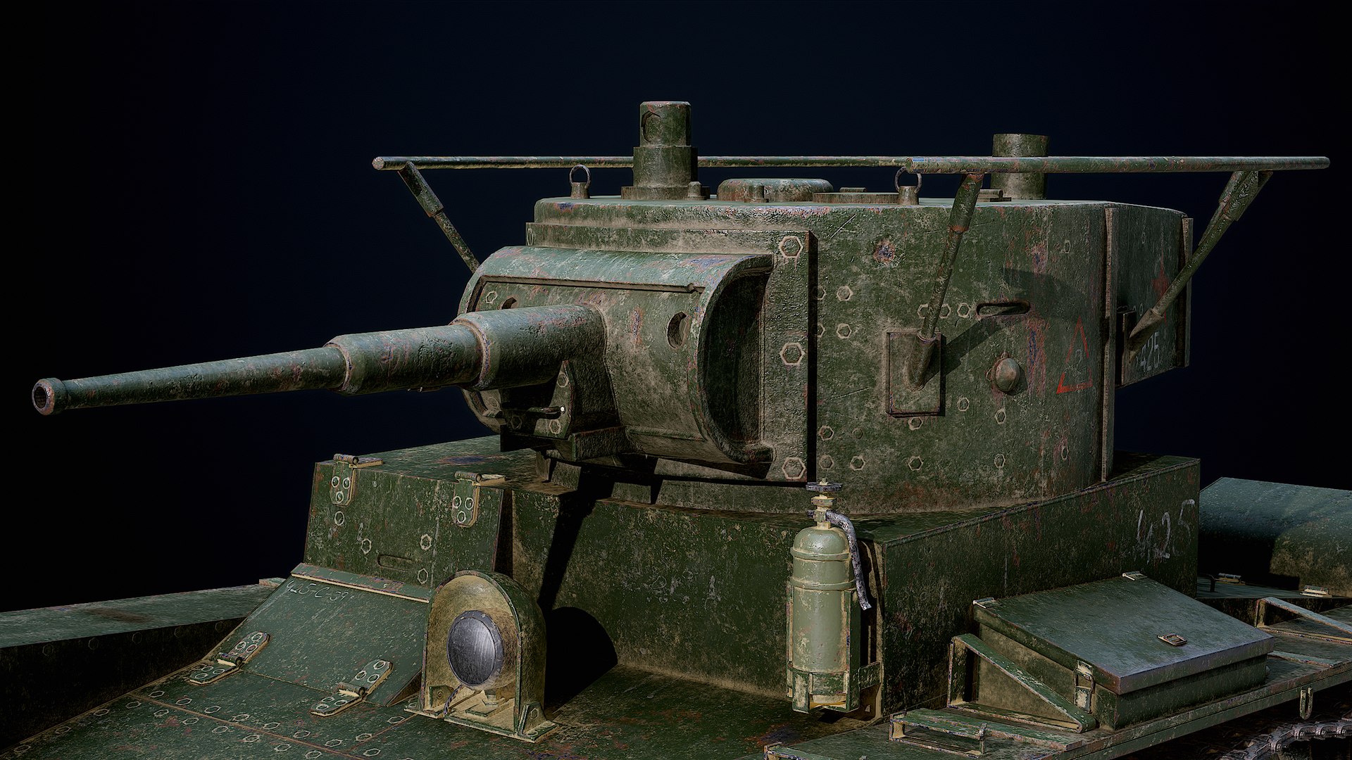 3D Model T-26 Soviet Union Battle Tank PBR - TurboSquid 2037354