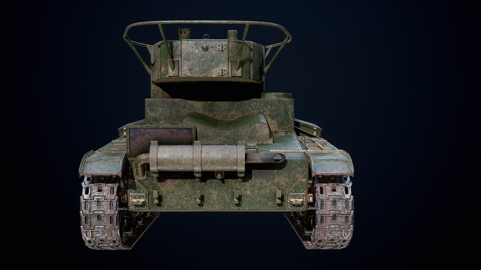 3D Model T-26 Soviet Union Battle Tank PBR - TurboSquid 2037354