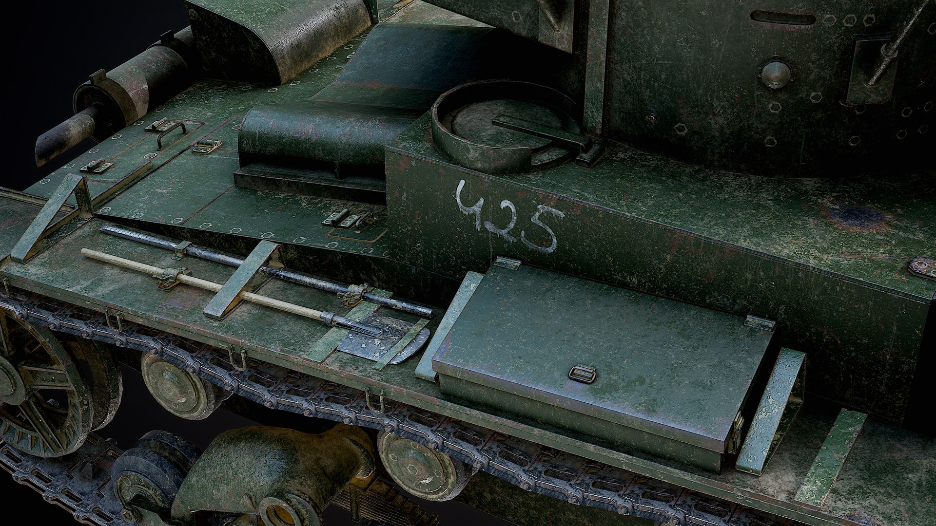 3D Model T-26 Soviet Union Battle Tank PBR - TurboSquid 2037354