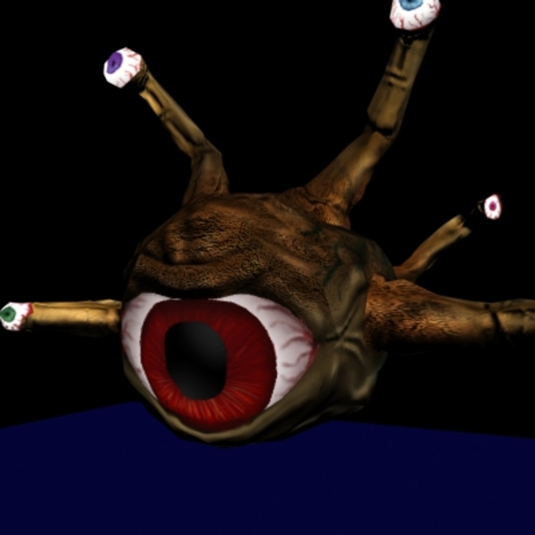 3d Model Gazer Monster Character Zipped