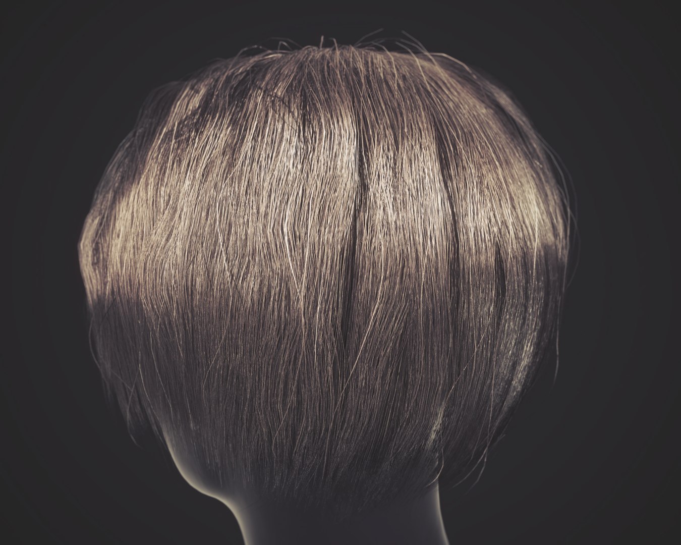 RealTime Kare Hairstyle 1 Brown 3D Model - TurboSquid 1923920