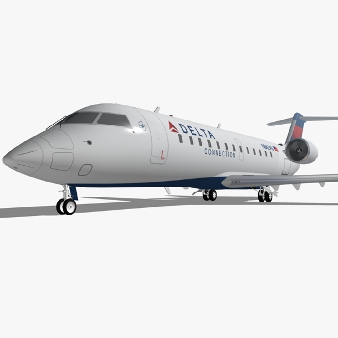 Bombardier Crj-200 Delta Connection 3d 3ds