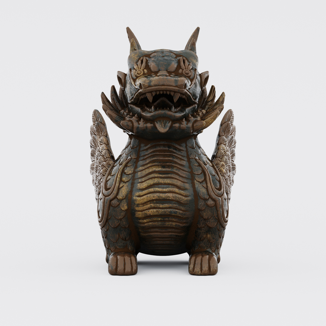 3D Dragon Statue model - TurboSquid 1879082